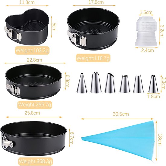 Bakvorm – Bakvromenset – Set van bakvormen - vele maten - premium ...