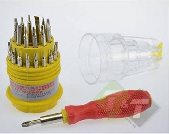 Precisie schroevendraaier set, bittenset, bit set 31 dlg | bol.com