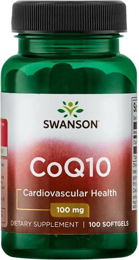 Swanson | CoQ10 High Potency 100mg | 100 softgels | 1 x 100 softgels | bol