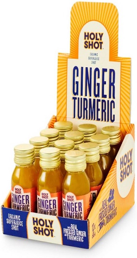 Holy Shot | Ginger Turmeric & Pineapple | 12 Stuks | 12 x 60 ml | bol