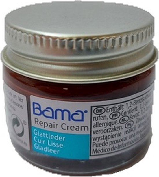 Bama Repair Cream Gladleer Herstellende Crème Middenbruin 15 ml | bol