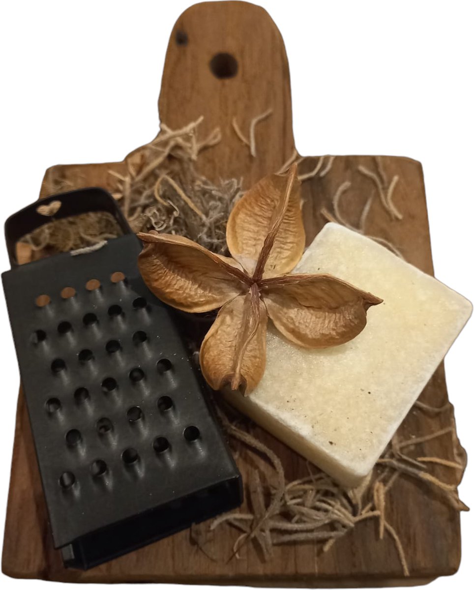 Cadeau pakketje plankje klein amber blokje-cadeau-kado | bol