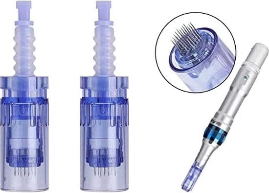 Dermapen Microneedling Cartridges - 12 opzetstukken - 12PIN - Screw ...