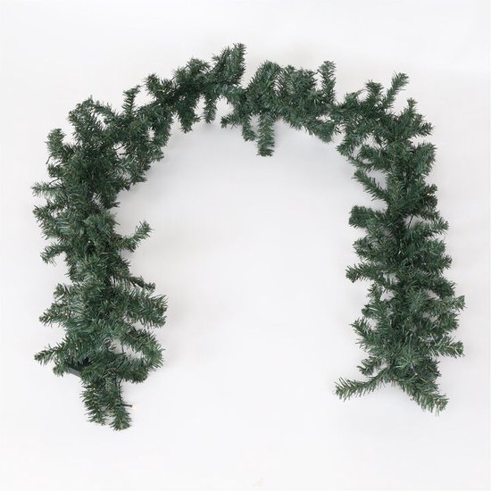 Deludere kunstmatige kerstslinger 270 cm met LED lichtjes groen | bol.com