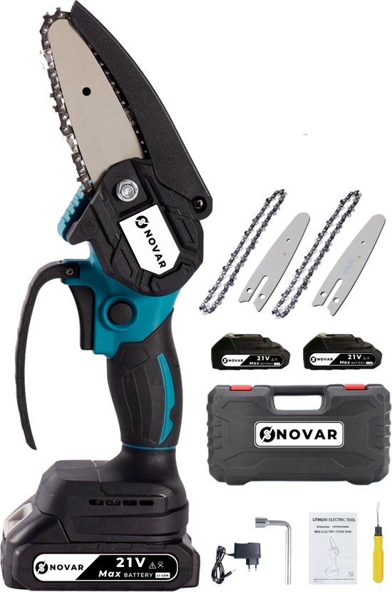 Mini Kettingzaag Met Accu - Takkenzaag - Electrisch - Snoeizaag - Hand ...