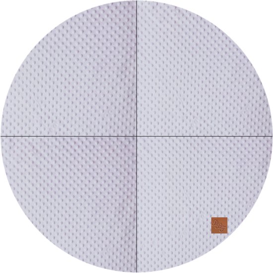 Boxkleed rond minky baby roze | bol.com