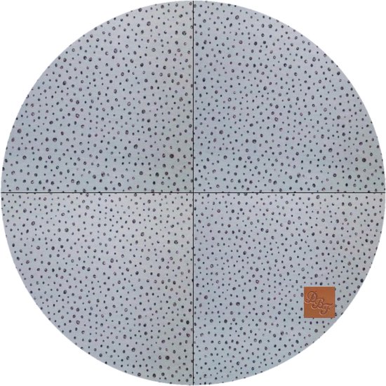 Boxkleed rond dot glitter grijs | bol.com