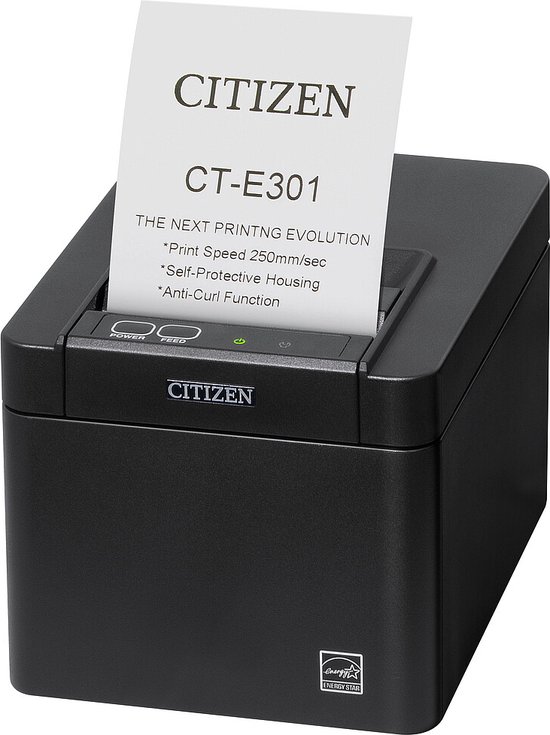 Citizen CT-E301 (Serieel, USB, Ethernet Interface) - Zwart | bol