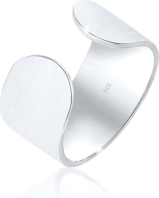 Elli Dames Ring Dames Band Ring Open Mat Verstelbaar in 925 Sterling ...