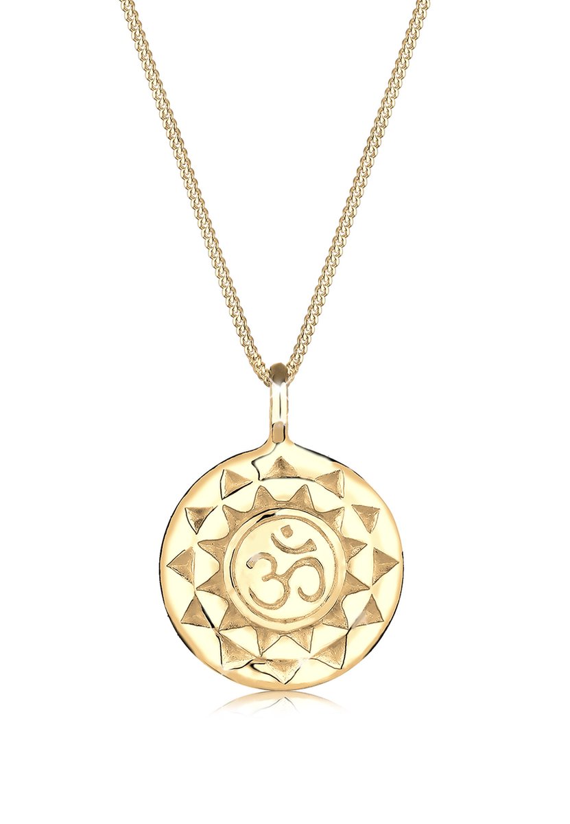 Elli Dames Halsketting Dames Yoga Talisman Om Mantra in 925 Sterling ...