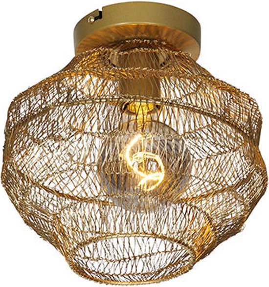 Lumière Plafondlamp Saint Tropez Goud - E 27 - 1-lichts - plafondlamp ...