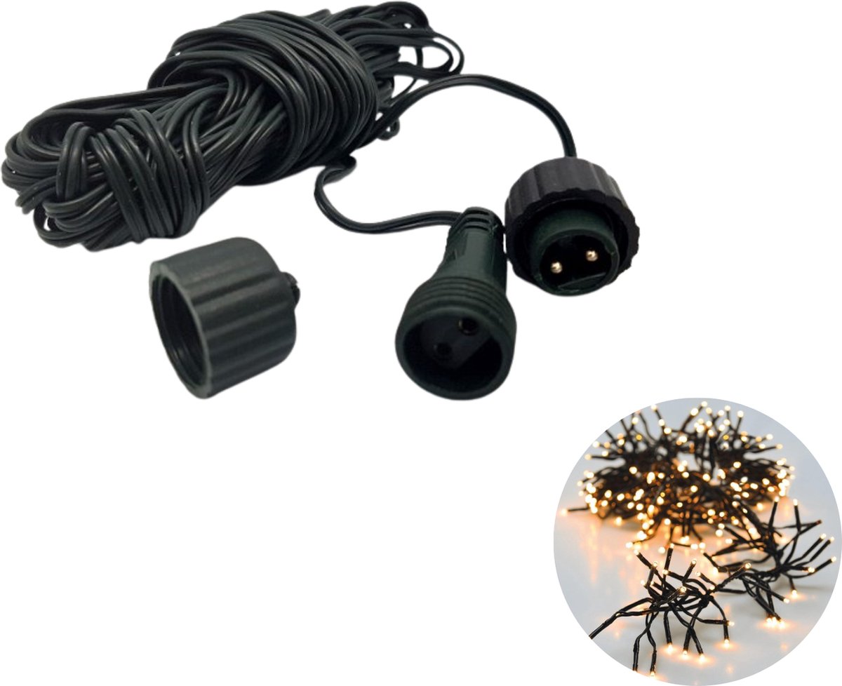 Cheqo® Koppelbare Kerstverlichting - Koppelstuk voor Kerstverlichting ...