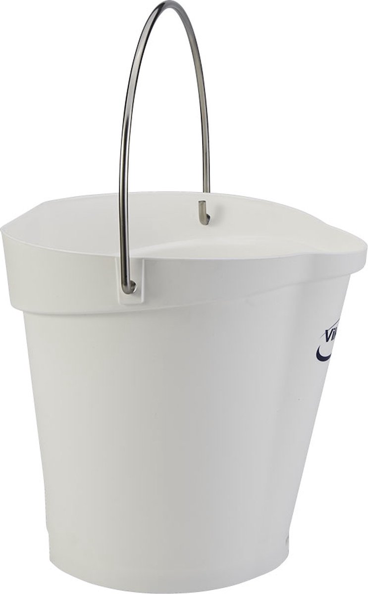 Vikan Emmer 56885 - 6 Liter - Wit - Stevige Emmer - Chemicaliën ...