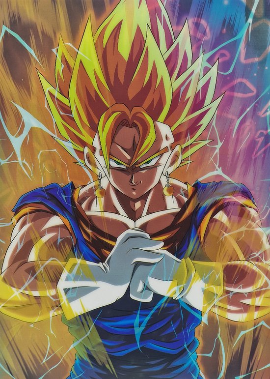 Dragon Ball Z | 3D Poster | Vegito | Anime | Poster | Anime Figure ...