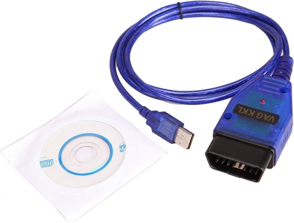 Vw/Audi/Seat OBD2 Usb-Kabel KKL VAG-COM 409.1 Diagnose Scanner voor VCDS | bol.com
