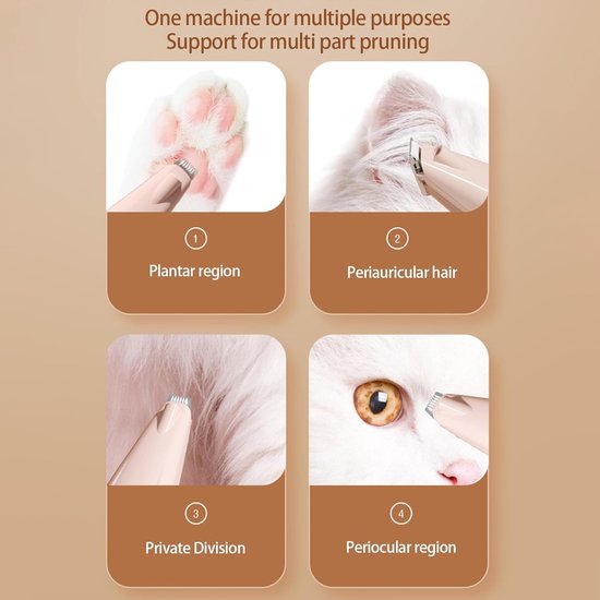 Hondenpoottrimmer - pootscheerapparaat voor honden, katten, poten, ogen ...
