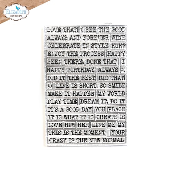 ECD Clear stamps - Journal phrases 3 | bol