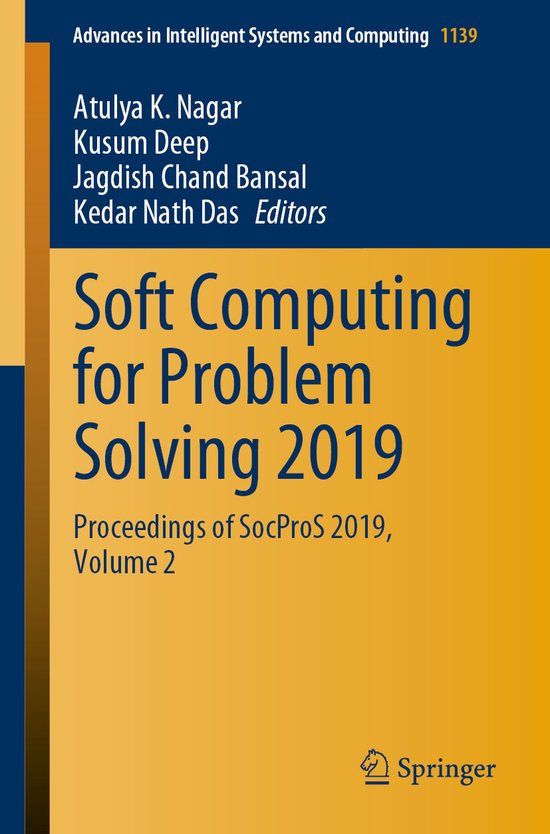 Soft Computing for Problem Solving 2019 | 9789811532863 | Boeken | bol
