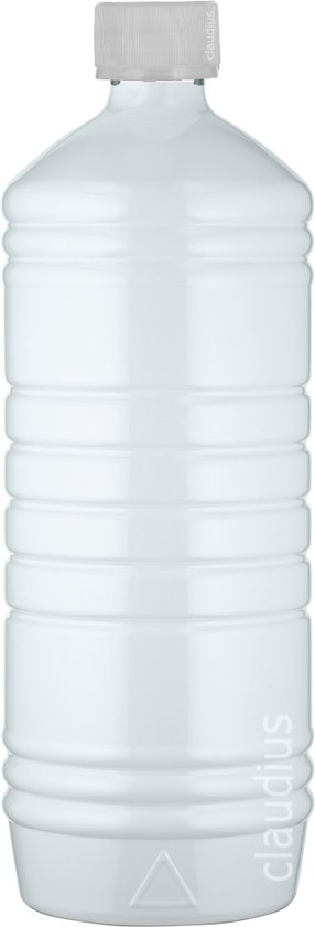 Lege Plastic Fles 1 Liter Wit - met verzegeldop - set van 10 stuks ...