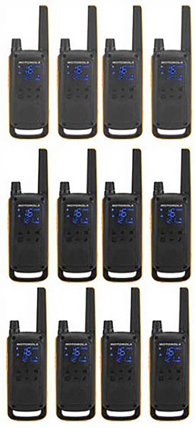 Set van 12 Motorola Talkabout T82 Extreme PMR446 Portofoons met ...