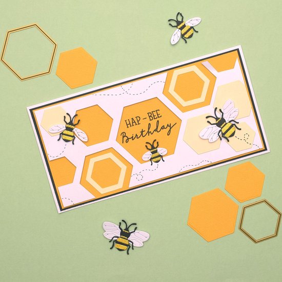 Sizzix Thinlits Die Set Bee Hive 11pieces | bol