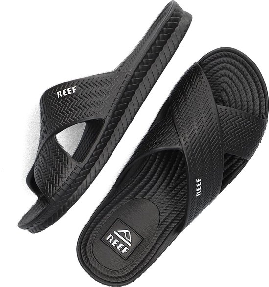 Reef Water X Slide Slippers - Dames - Zwart - Maat 42,5 | bol