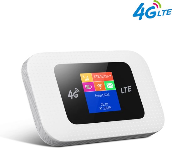 EDUP 4G Mifi Router met LCD Display - Draagbare Mobiele Wifi Hotspot ...