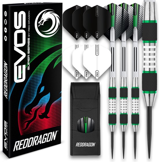 RED DRAGON - Evo: Steeltip Tungsten Dartpijlen Professioneel - Groente ...