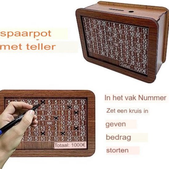 Spaarpot Groot - Grote Spaarpot - Grote Spaarpot Voor Volwassenen | bol