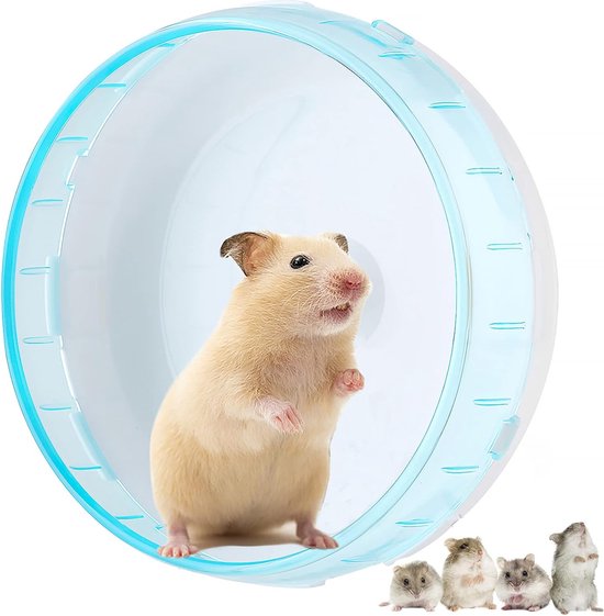 Hamster loopwiel 21 cm voor huisdiermuis gerbil ratten - Stil oefenwiel speelgoed | bol