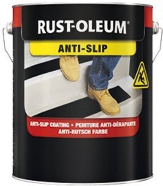 Rust-Oleum Anti-slip Vloercoating - verkeersgeel - 5L | bol