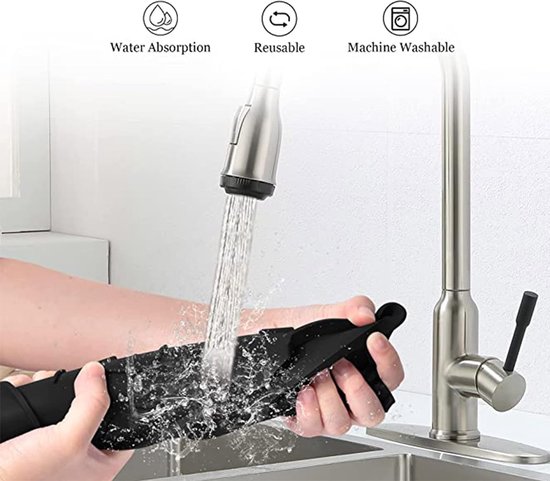 Mat Siliconen Handvat Druppelvanger Absorberende Mat Opvouwbare ...