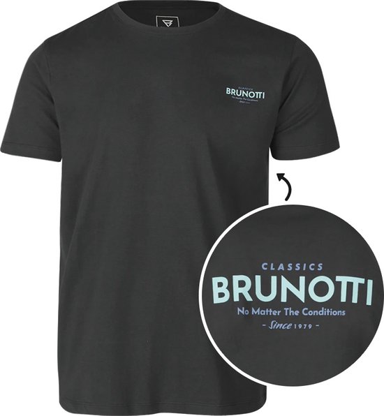 Brunotti Jahn-Logo Heren T-shirt | Zwart - XL | bol