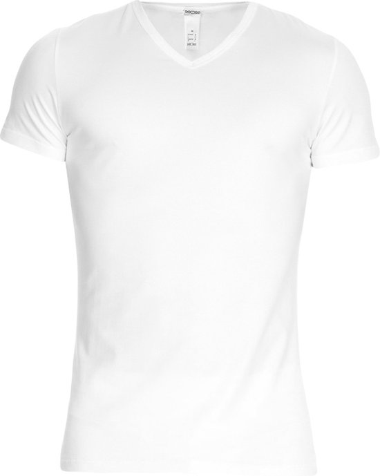 HOM Classic tee-shirt v neck (1-pack) - heren T-shirt V-hals - wit ...