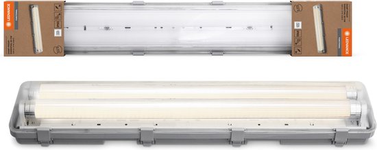 LEDVANCE ESSENTIAL vochtbestendig armatuur, 2-vlam, 14W, 156-lm, koel ...