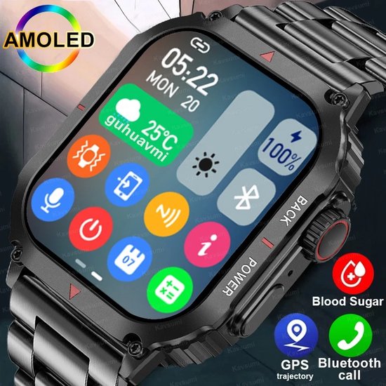 2024 Nieuwe montre Smart NFC hommes amulette écran HD fréquence ...