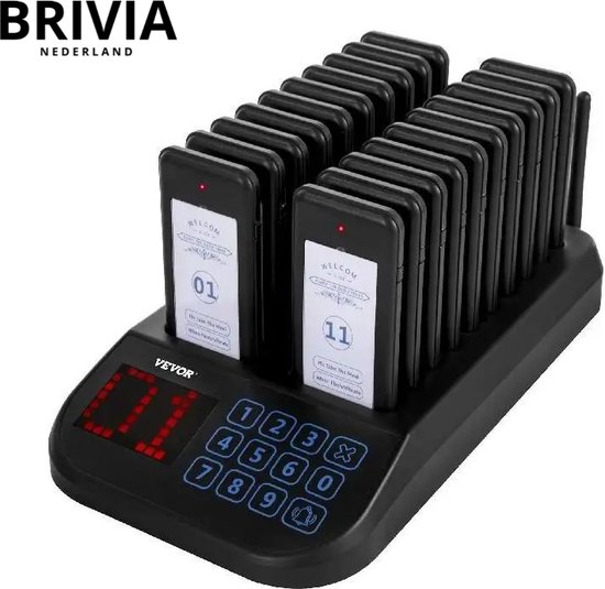 Brivia Oproepsysteem Horeca - Handsets - Pieper - Restaurant Pager - Draadloze Oproep... | bol