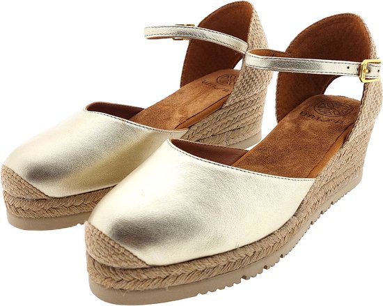 Unisa Cisca wedge sandalet goud, 38 / 5 | bol