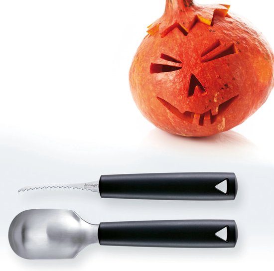 Triangle Pompoen Carve Set - RVS & vaatwasserbestendig - 2-delig | bol