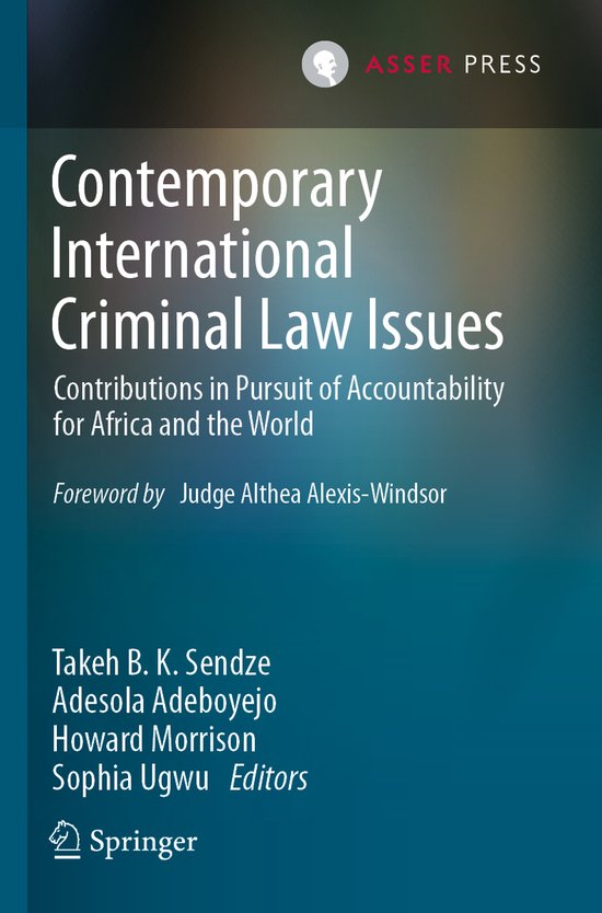 Contemporary International Criminal Law Issues | 9789462655577 | Boeken ...