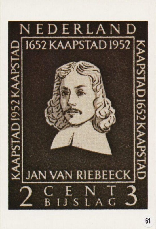 Briefkaart met afbeelding Jan van Riebeeck postzegel | bol