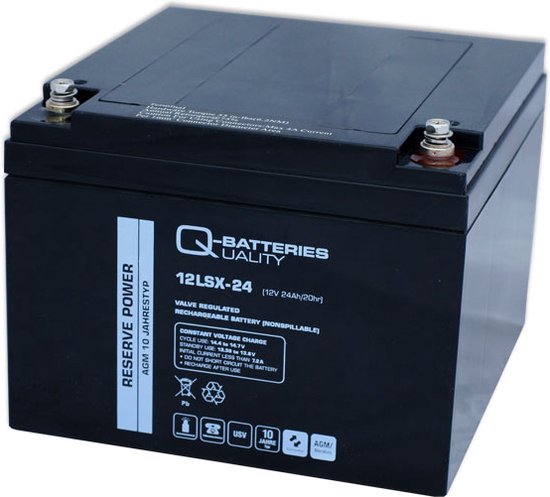 Quality Batteries Q-Batteries 12LSX-24 LSX 12V 24Ah AGM | bol