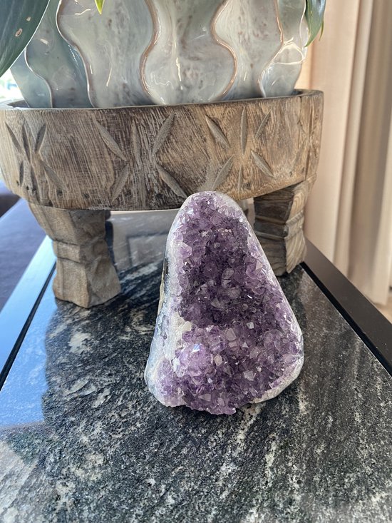Amethist geode staand - Uruguay - ruwe Amethist - 834 gram - edelsteen ...