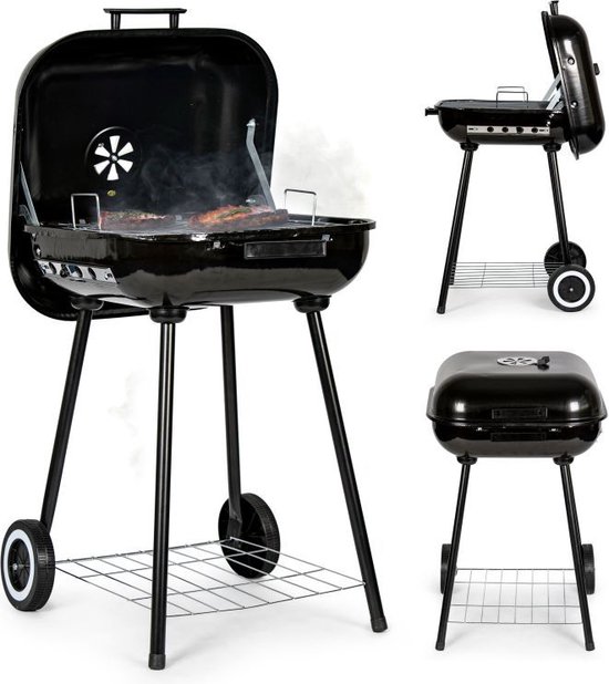 Tuingrill met vierkant scharnierend deksel - Barbecue - Groot ...