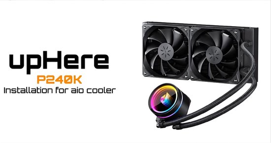 Uphere AIO Liquid CPU Cooler waterkoeling - 240mm - 2x 120mm Fans ...