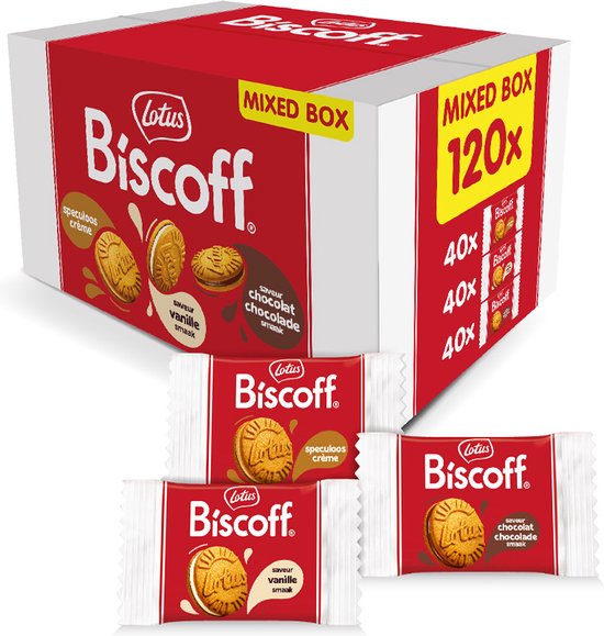 Lotus Biscoff speculoos gevuld mix box (1stx120) | bol