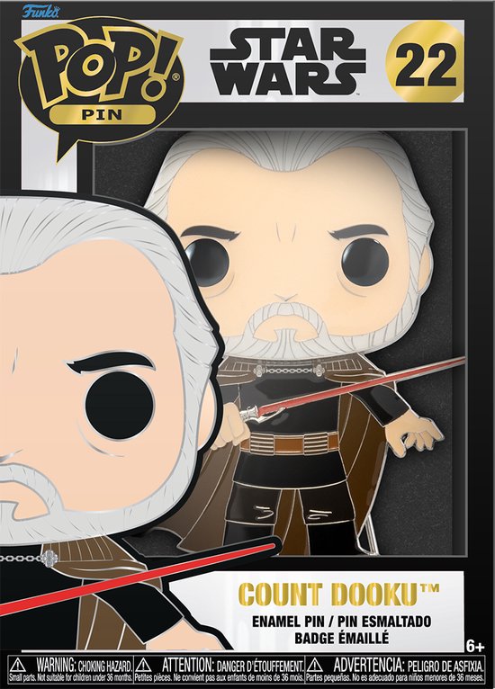 Count Dooku - Funko Pop! Pin - Star Wars - #22 | bol