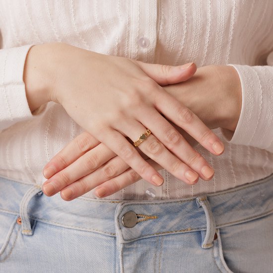 Essenza Heart Ring Gold | bol