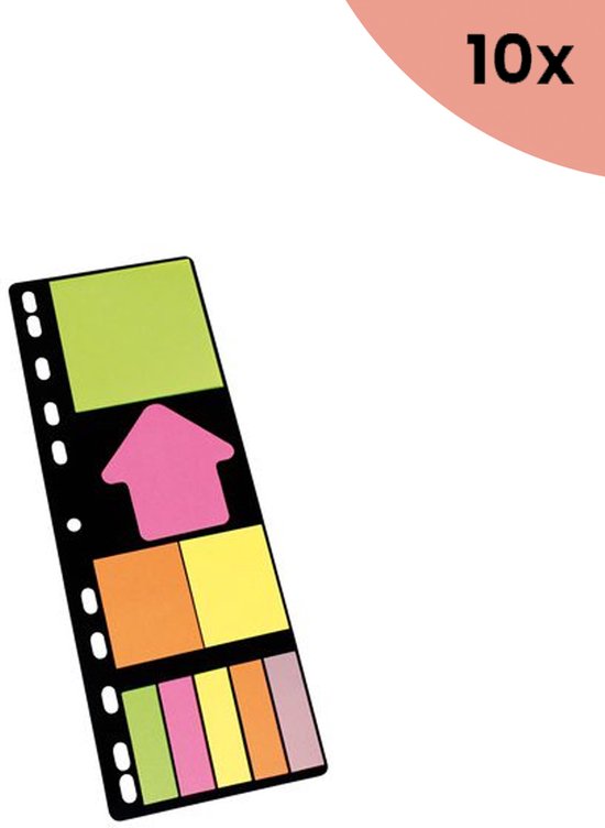 10x Info Notes Info sticky notes op kaart diverse formaten / kleuren | bol