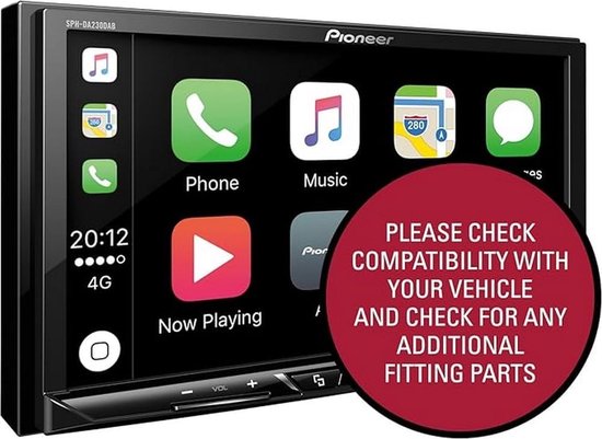 Pioneer 7 - Smartphone Radio - DAB - Apple CarPlay | bol